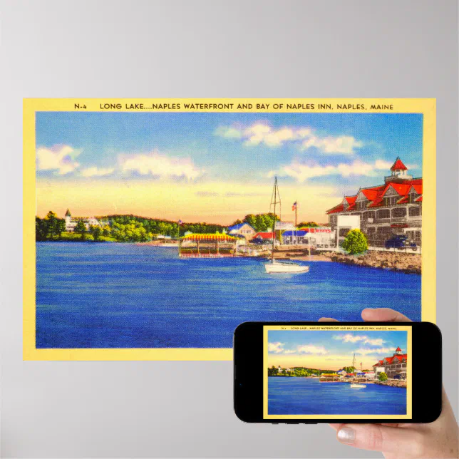 Long Lake - Naples Waterfront & Bay of Naples Inn Poster | Zazzle