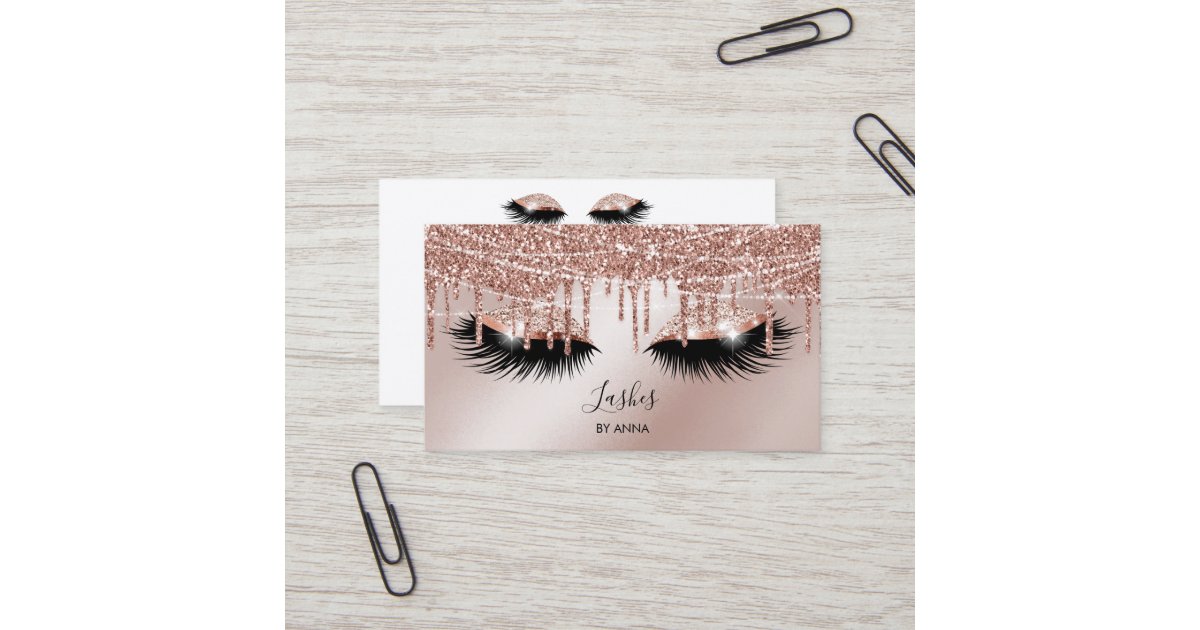 Long Lash Extension Makeup Artist Beauty Salon Bus Business Card | Zazzle
