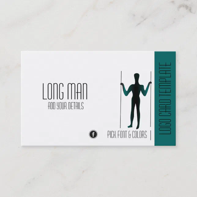 Long Man Giant Geoglyph Symbol Logo Business Card | Zazzle