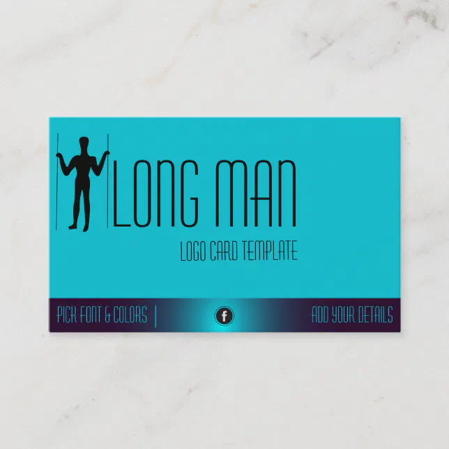 Long Man Wilmington Geoglyph Symbol Logo Business Card | Zazzle