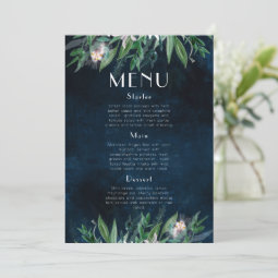 Long menu 4x9 Template 9, | Zazzle