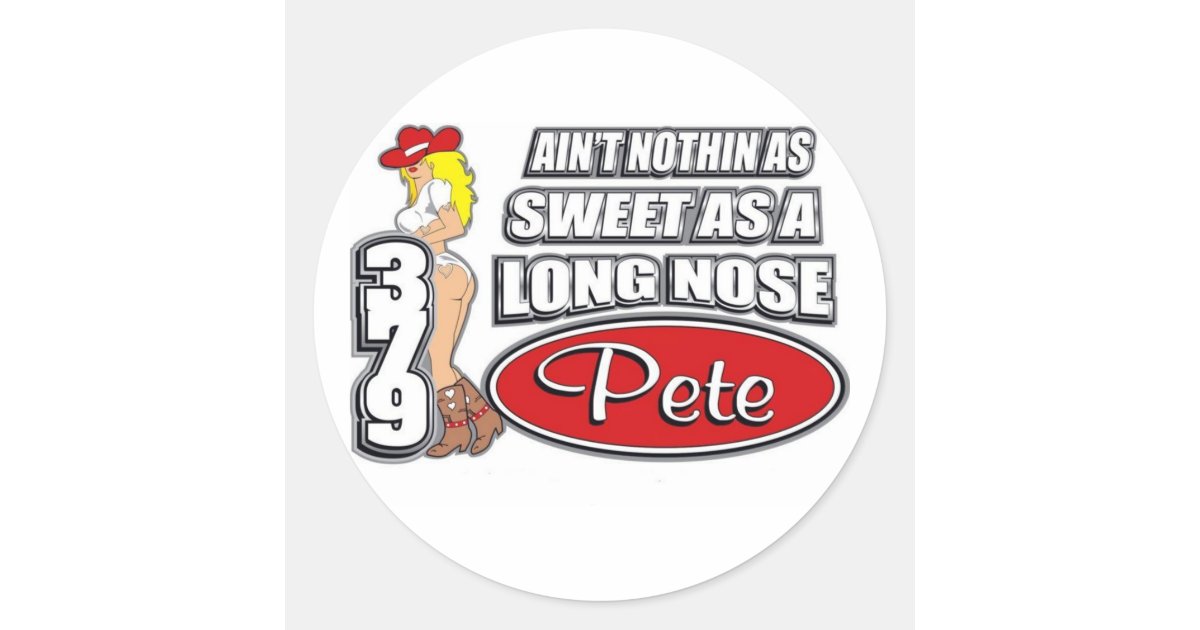 Long Nose Pete Classic Round Sticker | Zazzle