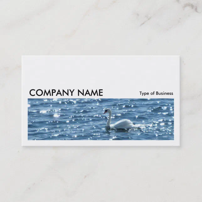 Long Picture 046 - Swan Business Card | Zazzle
