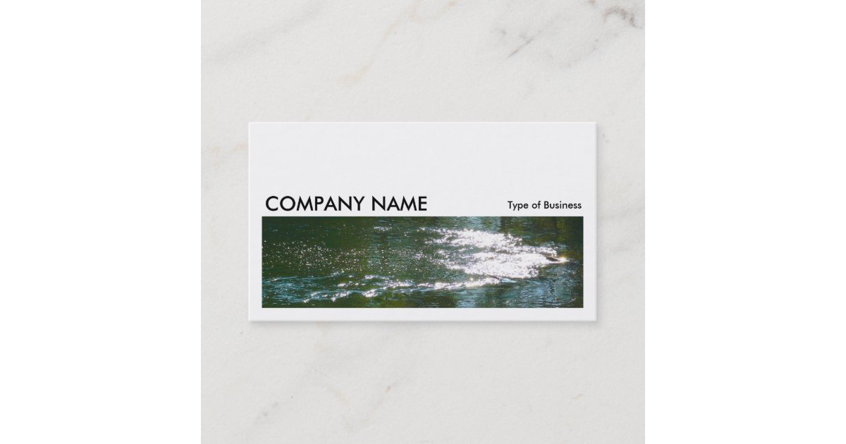 Long Picture 052 - Sparkling River Business Card | Zazzle