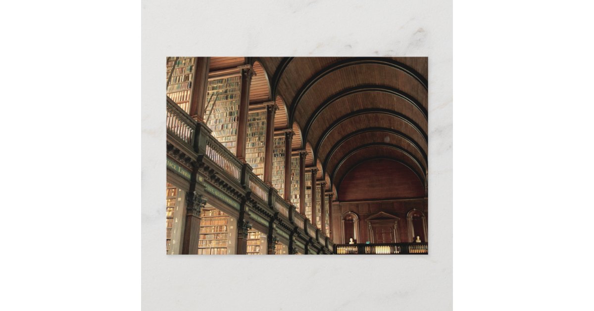 Long Room Trinity College Postcard | Zazzle