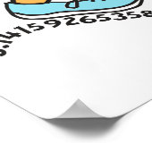 Long Running Pi Symbol © Funny Pi Guy Poster | Zazzle