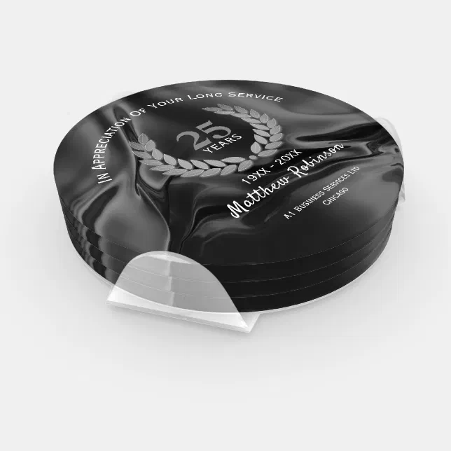 Long Service Appreciation Personalized Coaster Set | Zazzle
