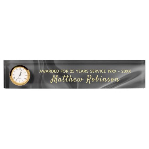Long Service Appreciation Personalized Desk Name Plate | Zazzle