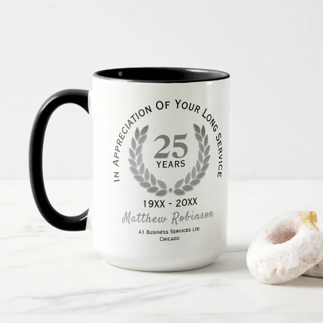 Long Service Appreciation Personalized Mug | Zazzle