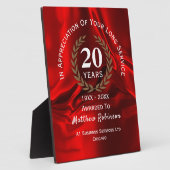 Long Service Appreciation Personalized Plaque | Zazzle