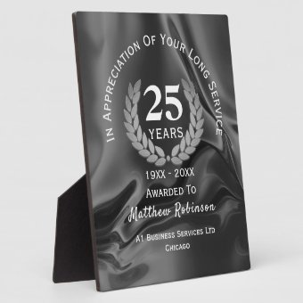 Long Service Appreciation Personalized Plaque | Zazzle