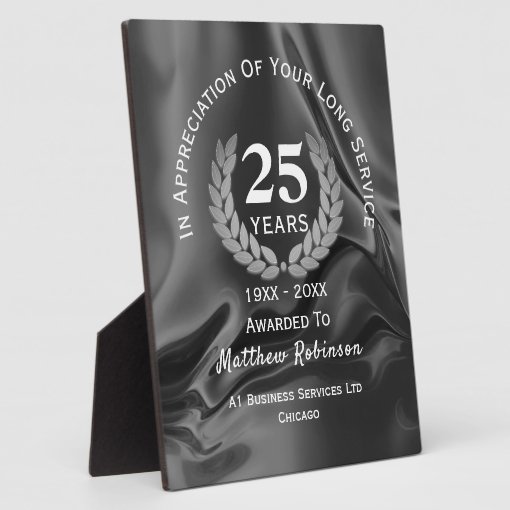 Long Service Appreciation Personalized Plaque | Zazzle