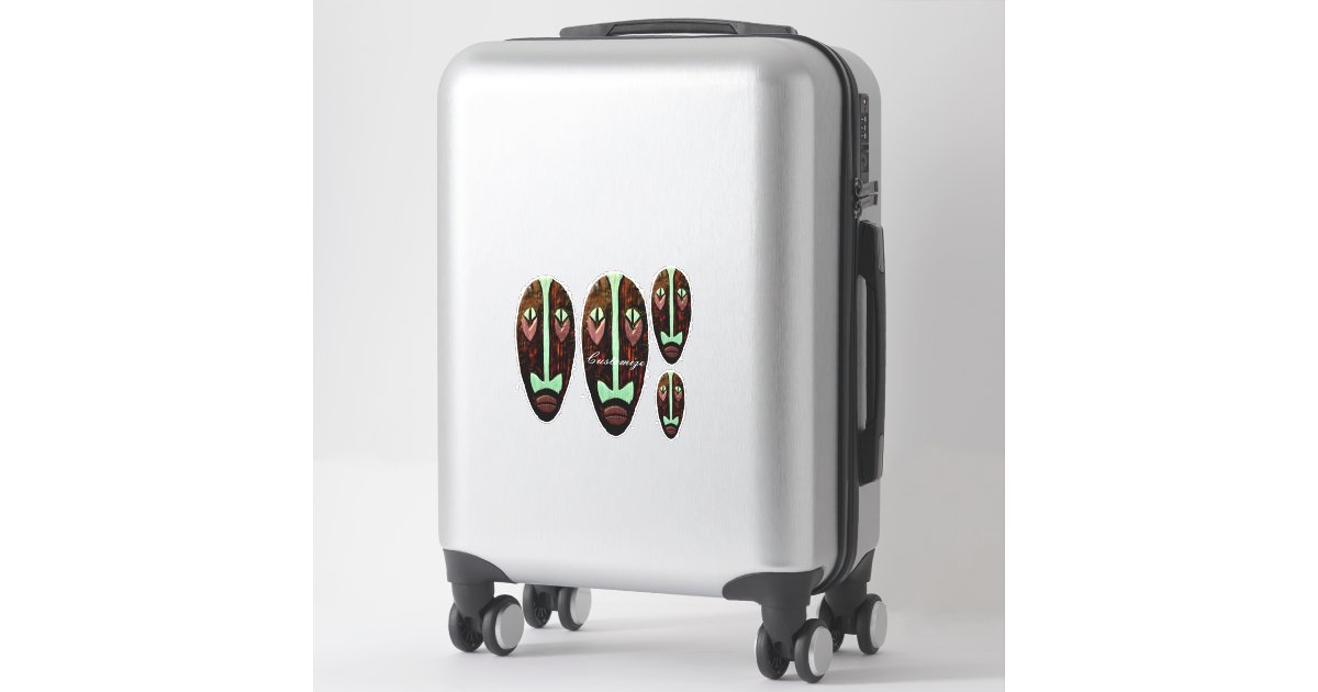 Long Tiki Mask Thunder_Cove Sticker | Zazzle