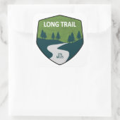 Long Trail Vermont Square Sticker | Zazzle