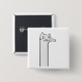 longcat cat minimalism animal button | Zazzle