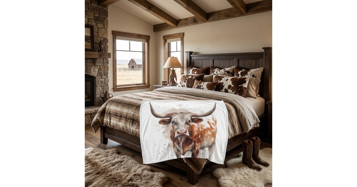 Longhorn Legacy Fleece Blanket | Zazzle