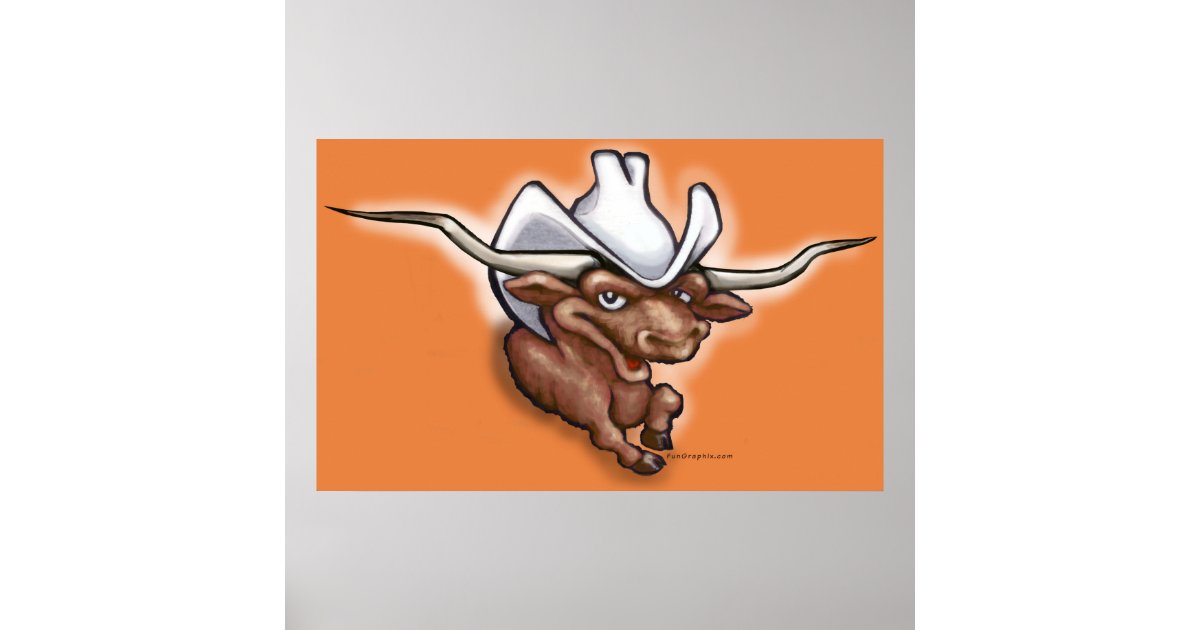 Longhorn Poster | Zazzle