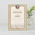 Longhorn Western Wrangler Wedding Invitation | Zazzle