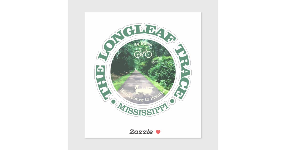 Longleaf Trace (cycling c) Sticker | Zazzle