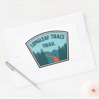Longleaf Trace Trail Rectangular Sticker | Zazzle