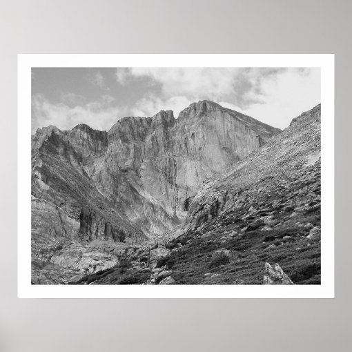 Longs Peak Beautiful Rugged Rocky Mountain Poster | Zazzle