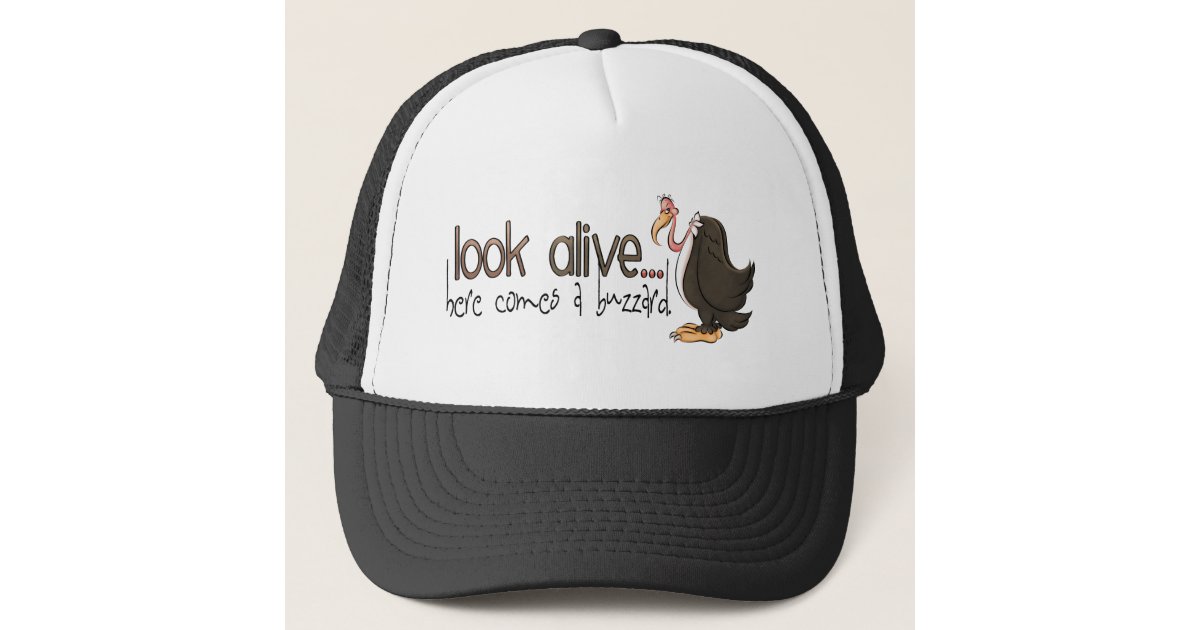 Look Alive Buzzard cartoon hat | Zazzle