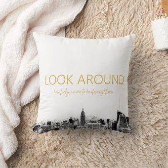 Look Around - Hamilton Throw Pillow | Zazzle