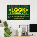 Look around you. an ASL poster. Poster | Zazzle