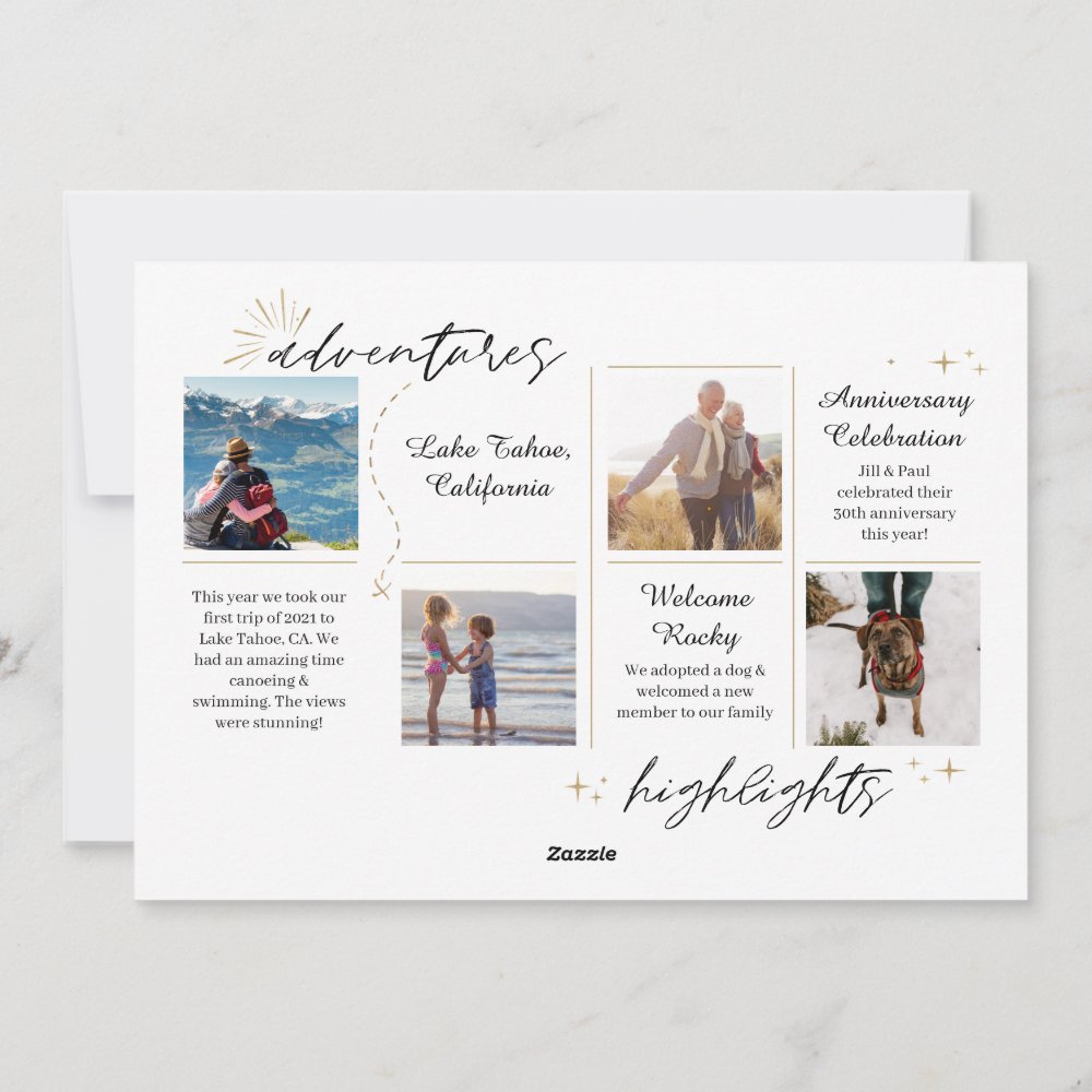 Look Back 2021 Looking Forward to 2022 Year Review Holiday Card sold by ...