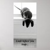Look before you leap... poster | Zazzle