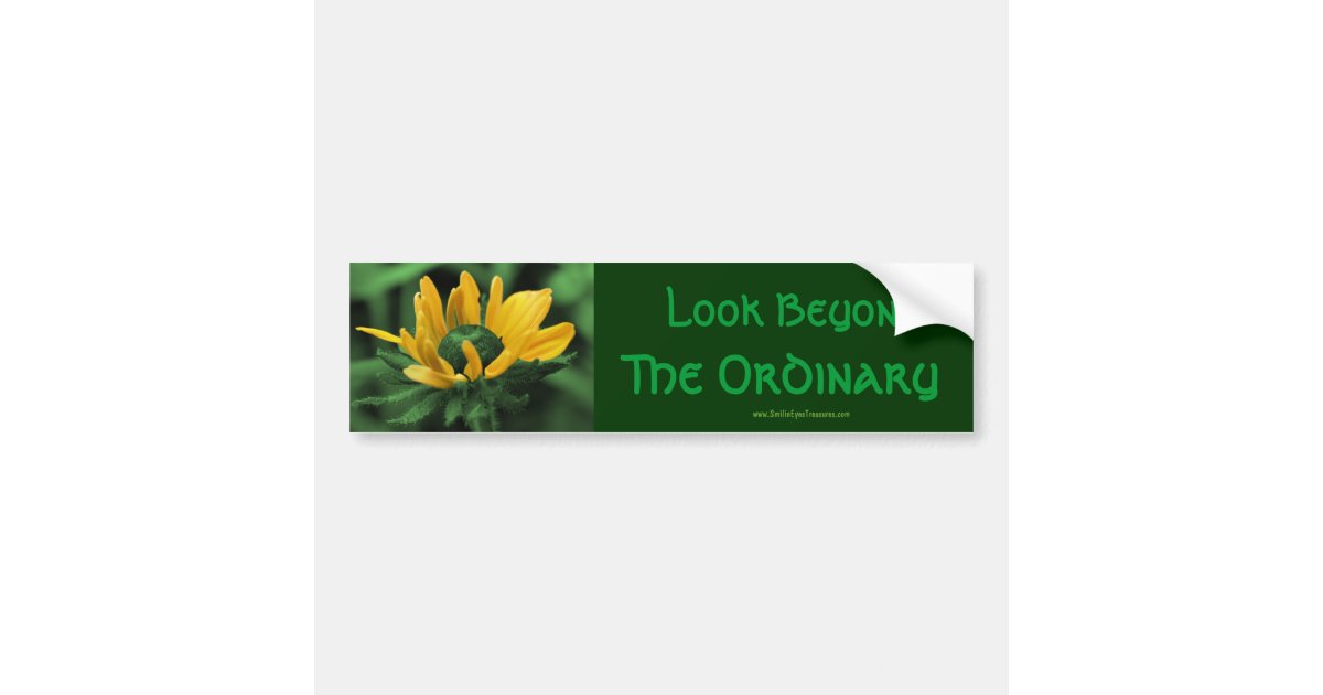 Look Beyond Inspirational Bumper Sticker | Zazzle