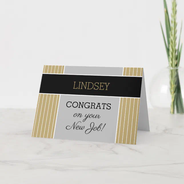 Look! Custom Congrats on new job card! Card | Zazzle