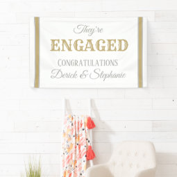 Look! CUSTOM engagement banner | Zazzle