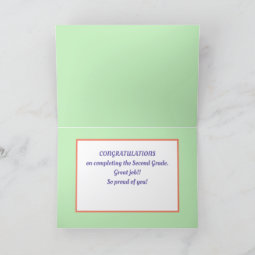 Look! Custom Second grade completion card! Card | Zazzle