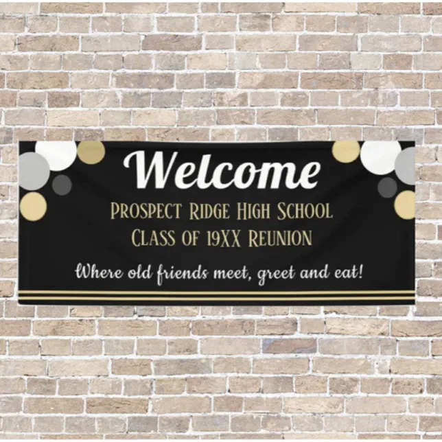 LOOK! Fun Class Reunion banner | Zazzle