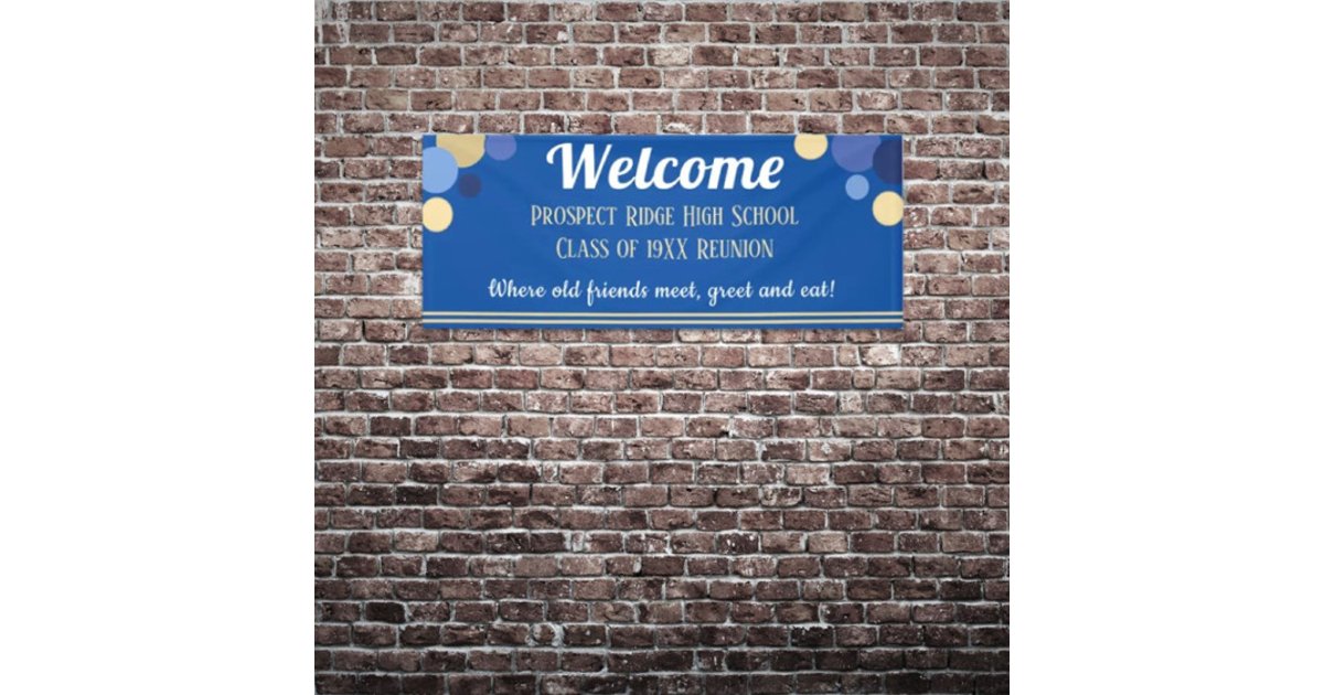 LOOK! Fun Class Reunion banner | Zazzle