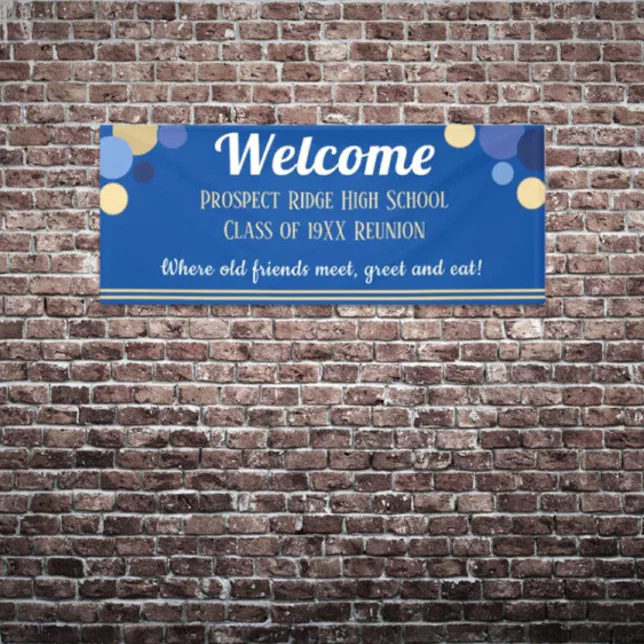 LOOK! Fun Class Reunion banner | Zazzle