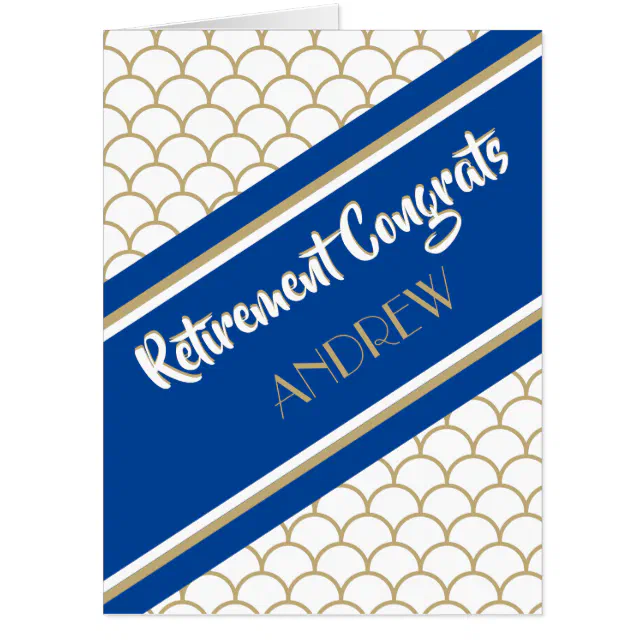 Look! Giant, Custom Retirement Card | Zazzle