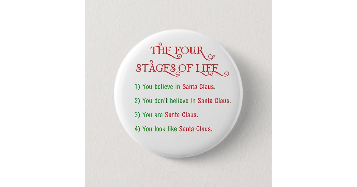 Look Like Santa Pin | Zazzle