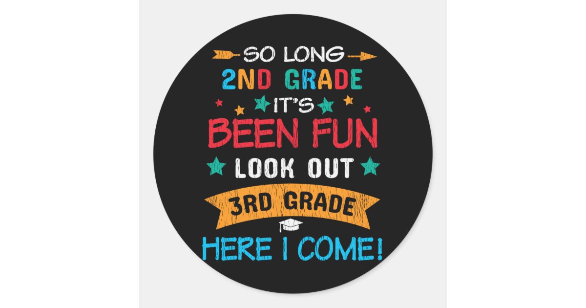 Look Out 3rd Grade Here I Come Back To School Kids Classic Round ...