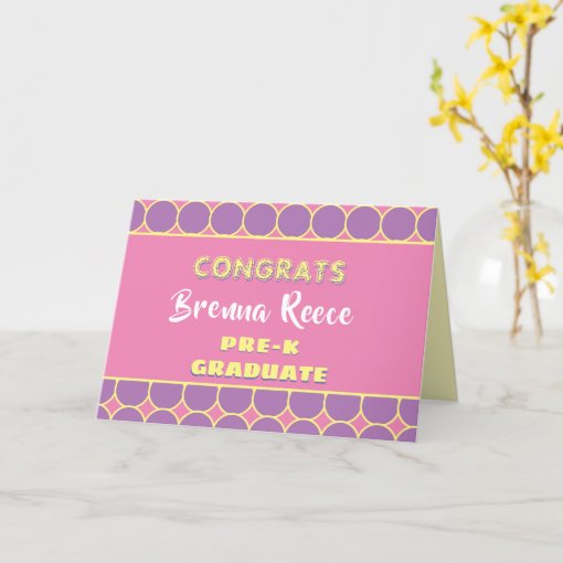 Look! Pre-K graduation card | Zazzle