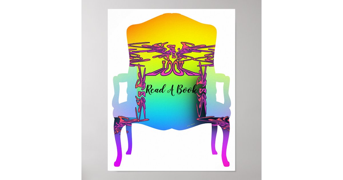 Look, Read A Book Poster | Zazzle