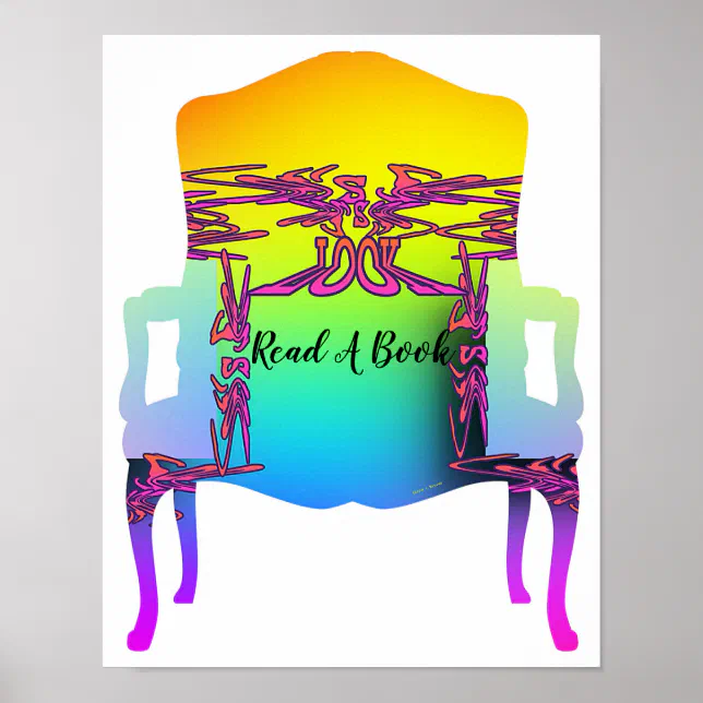 Look, Read A Book Poster | Zazzle