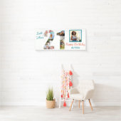 Look Who's 21 Photo Collage 21st Birthday Party Banner | Zazzle
