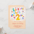 Look Who's 2nd Birthday Invitation | Zazzle