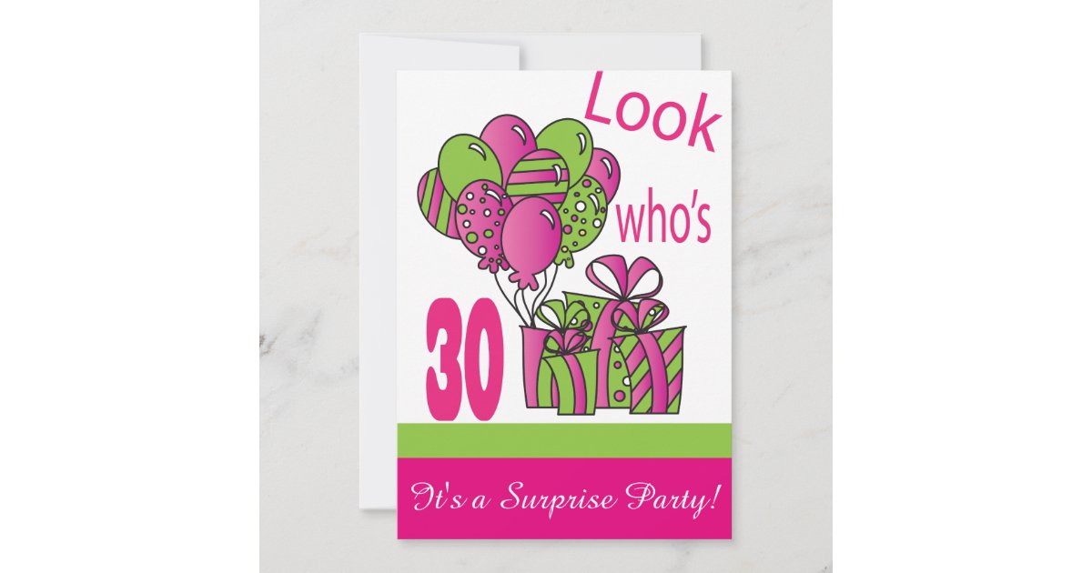Look Who's 30 | 30th Birthday Invitation | Zazzle