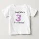 Look Who's 3 Customizable Birthday Tshirt | Zazzle