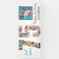 Look Who's 75 Photo Collage 75th Birthday Party Banner | Zazzle