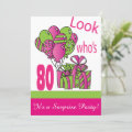Look Who's 80 | 80th Birthday Invitation | Zazzle