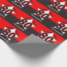 Look Who's 80 | 80th Birthday Wrapping Paper | Zazzle